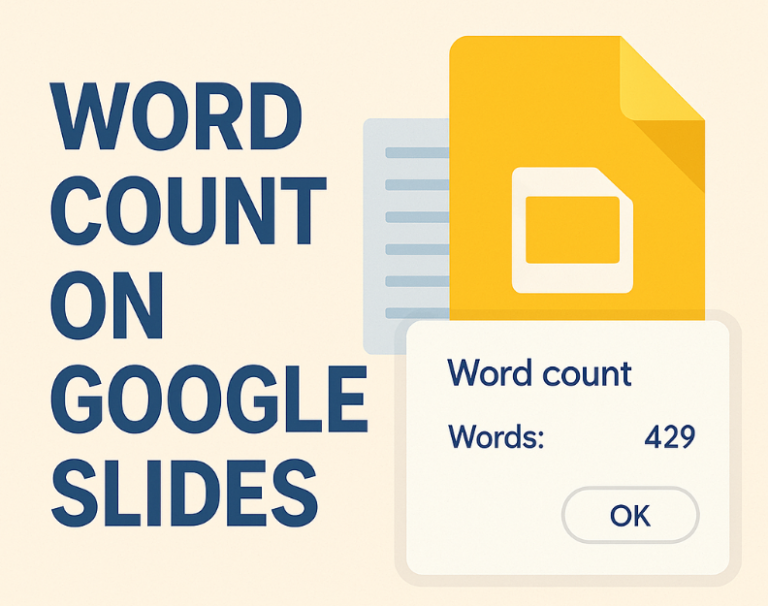 How To See Word Count On Google Slide - TFOT